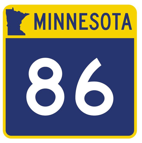 Minnesota State Highway 86 Sticker Decal R4928 Highway Route Sign ...