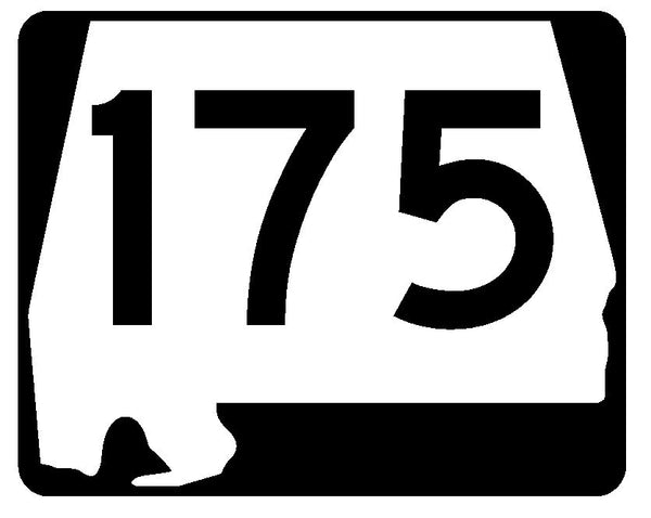 Alabama State Route 175 Sticker R4574 Highway Sign Road Sign Decal ...