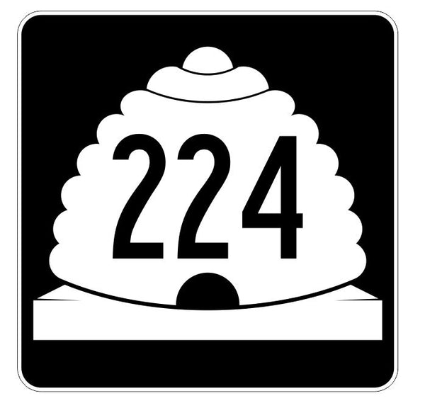 Utah State Highway 224 Sticker Decal R5518 Highway Route Sign – Winter ...