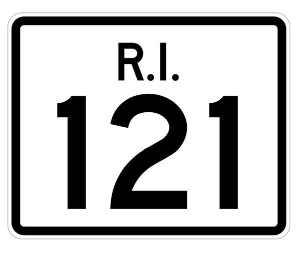 Rhode Island State Road 121 Sticker R4255 Highway Sign Road Sign Decal ...