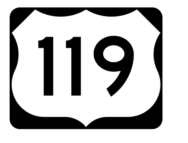 US Route 119 Sticker R1961 Highway Sign Road Sign – Winter Park Products