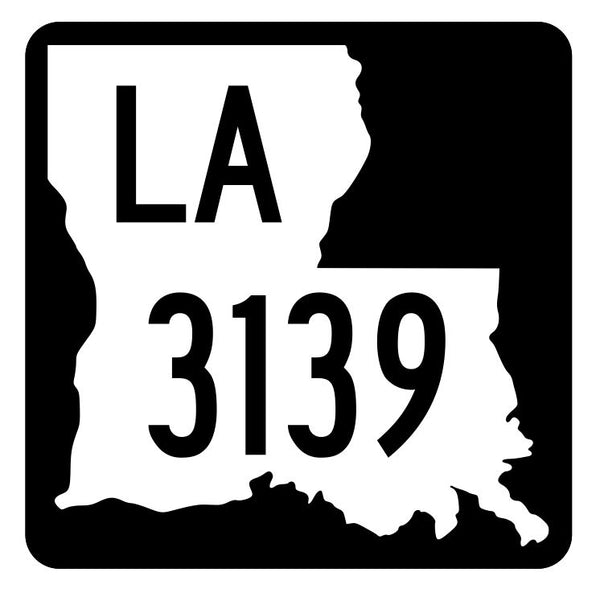 Louisiana State Highway 3139 Sticker Decal R6527 Highway Route Sign ...
