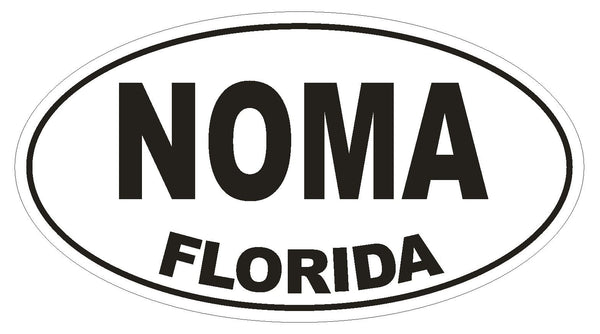 Noma Florida Oval Bumper Sticker or Helmet Sticker D1331 Euro Oval ...