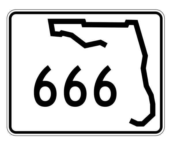 Florida State Road 666 Sticker Decal R1658 Highway Sign – Winter Park ...