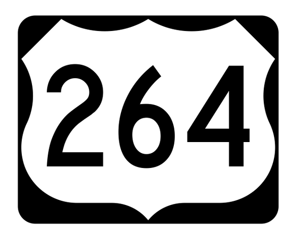 US Route 264 Sticker R2162 Highway Sign Road Sign – Winter Park Products