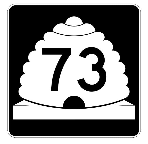 Utah State Highway 73 Sticker Decal R5407 Highway Route Sign – Winter ...