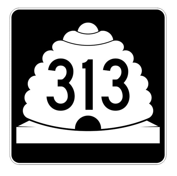 Utah State Highway 313 Sticker Decal R5548 Highway Route Sign – Winter ...