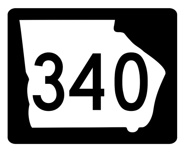 Georgia State Route 340 Sticker R4004 Highway Sign Road Sign Decal ...
