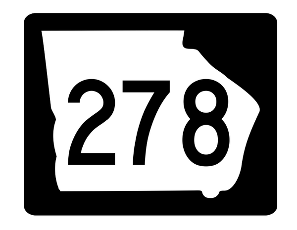 Georgia State Route 278 Sticker R3943 Highway Sign – Winter Park Products
