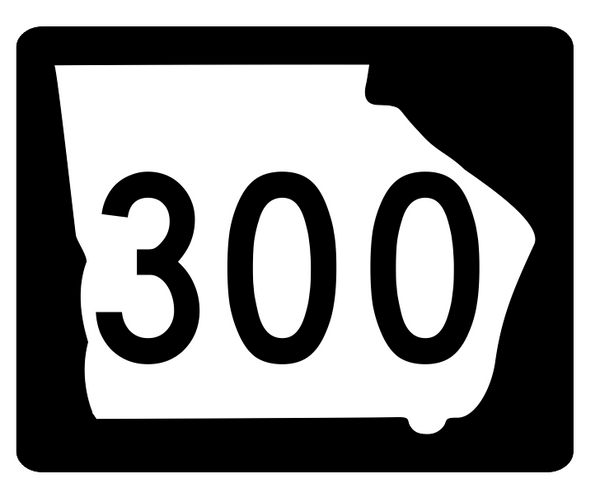 Georgia State Route 300 Sticker R3964 Highway Sign – Winter Park Products