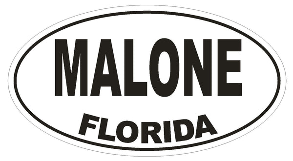 Malone Florida Oval Bumper Sticker or Helmet Sticker D1559 Euro Oval ...