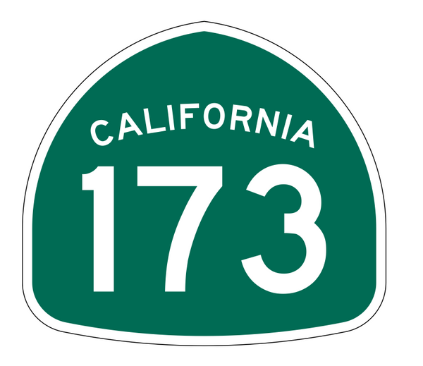 California State Route 173 Sticker Decal R1243 Highway Sign – Winter ...