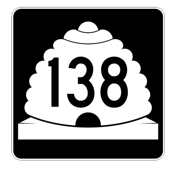 Utah State Highway 138 Sticker Decal R5460 Highway Route Sign – Winter ...