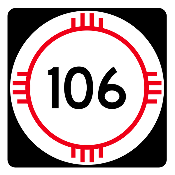 New Mexico State Road 106 Sticker R4140 Highway Sign Road Sign Decal ...