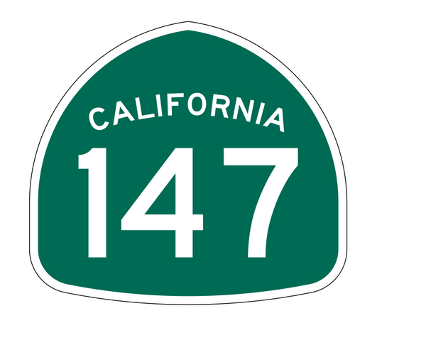 California State Route 147 Sticker Decal R1219 Highway Sign – Winter ...