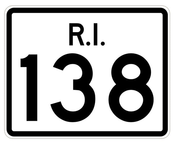 Rhode Island State Road 138 Sticker R4261 Highway Sign Road Sign Decal ...