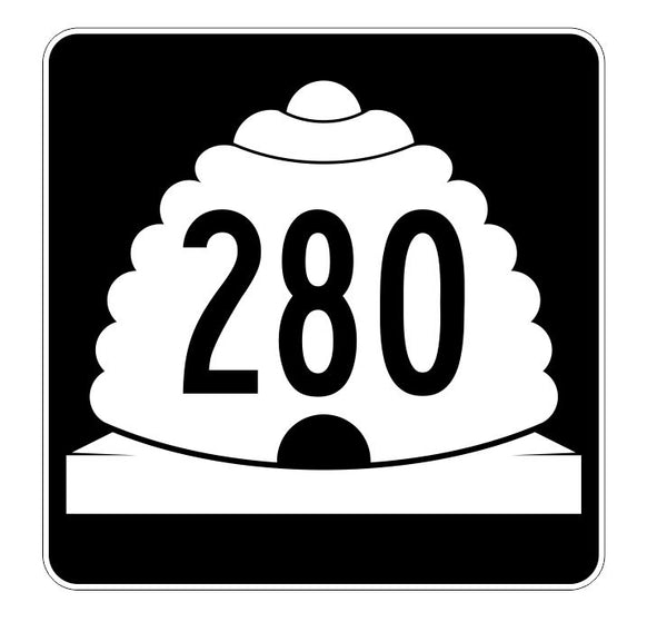 Utah State Highway 280 Sticker Decal R5547 Highway Route Sign – Winter ...