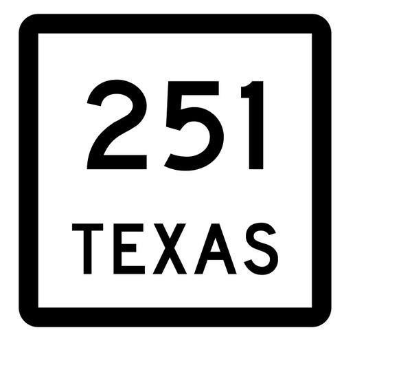 Texas State Highway 251 Sticker Decal R2547 Highway Sign – Winter Park ...