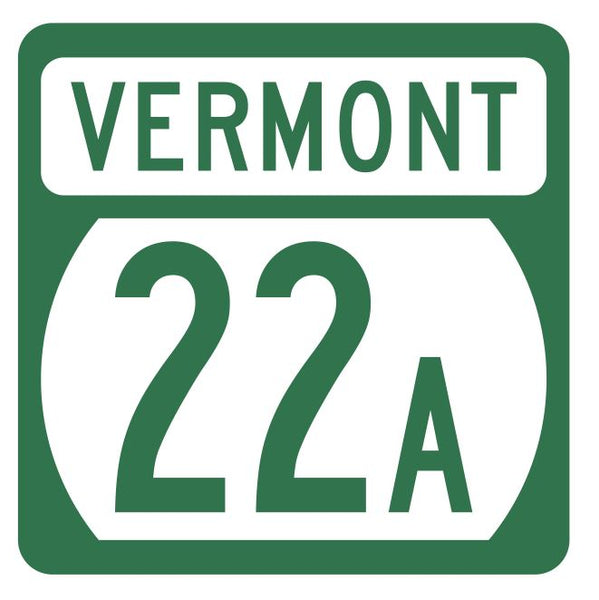 Vermont State Highway 22A Sticker Decal R5279 Highway Route Sign ...