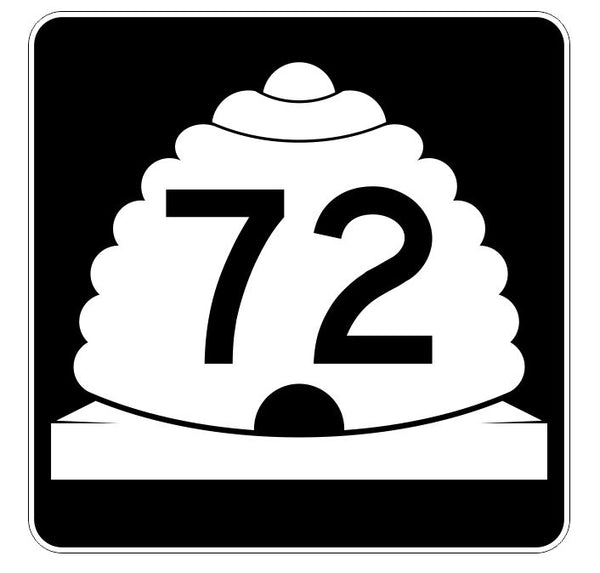 Utah State Highway 72 Sticker Decal R5406 Highway Route Sign – Winter ...