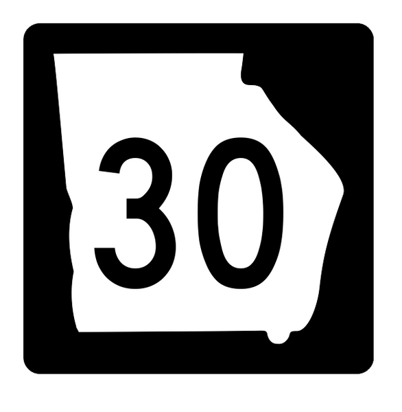 Georgia State Route 30 Sticker R3579 Highway Sign – Winter Park Products