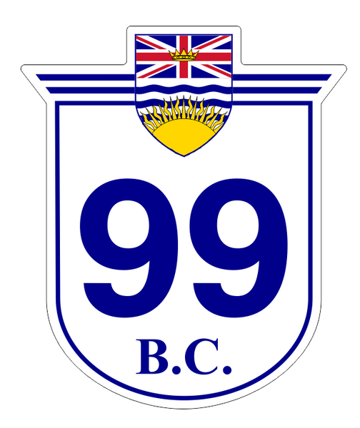 British Columbia Highway 99 Sticker Decal R972 Highway Sign – Winter ...