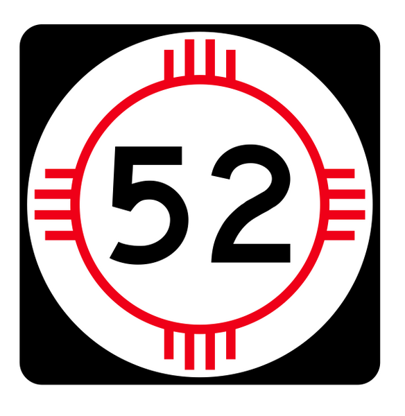 New Mexico State Road 52 Sticker R4132 Highway Sign Road Sign Decal ...