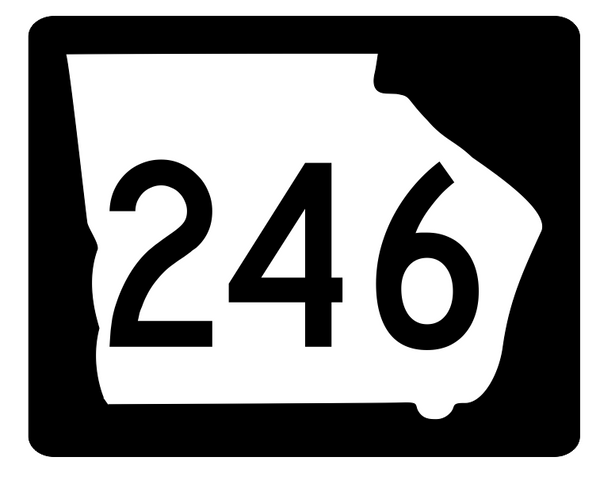 Georgia State Route 246 Sticker R3912 Highway Sign – Winter Park Products