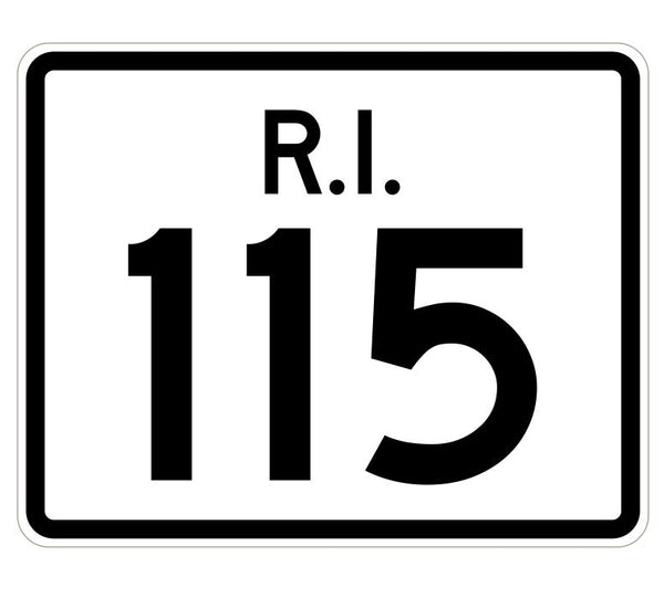 Rhode Island State Road 115 Sticker R4249 Highway Sign Road Sign Decal ...