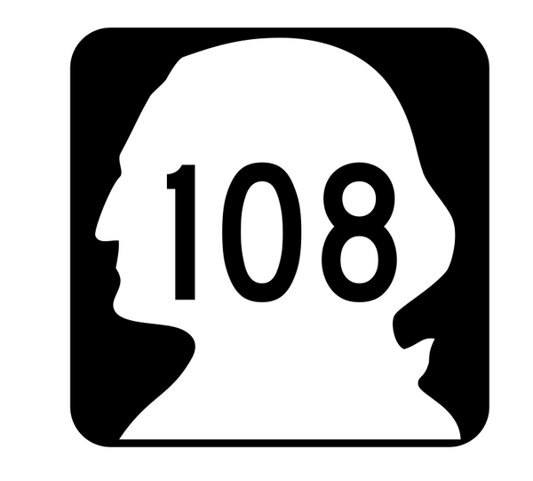 Washington State Route 108 Sticker R2812 Highway Sign Road Sign ...