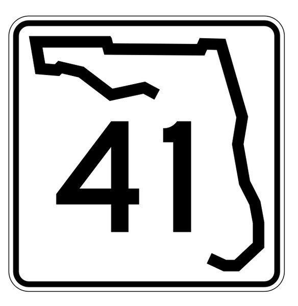 Florida State Road 41 Sticker Decal R1375 Highway Sign – Winter Park ...