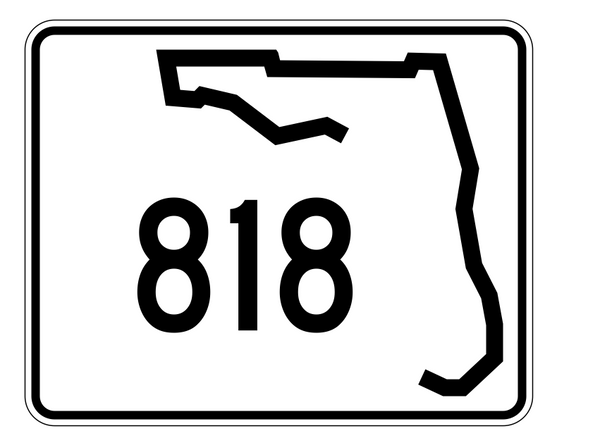 Florida State Road 818 Sticker Decal R1712 Highway Sign – Winter Park ...