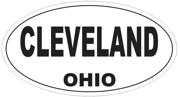 Cleveland Ohio Oval Bumper Sticker or Helmet Sticker D6065 – Winter ...