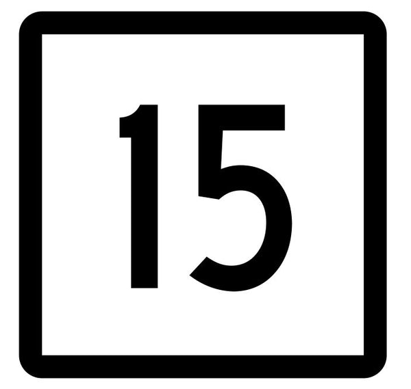 Connecticut State Highway 15 Sticker Decal R5062 Highway Route Sign ...
