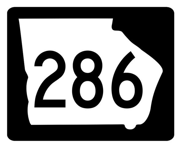 Georgia State Route 286 Sticker R3950 Highway Sign – Winter Park Products