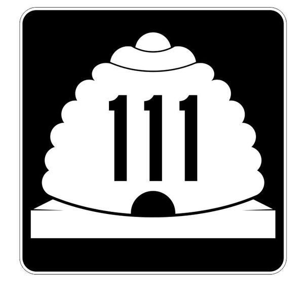 Utah State Highway 111 Sticker Decal R5437 Highway Route Sign – Winter ...