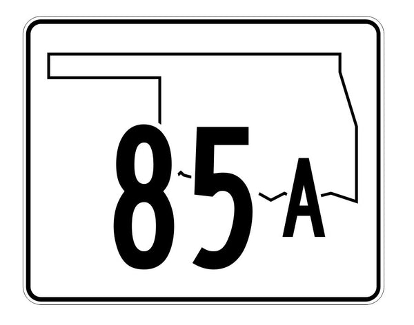 Oklahoma State Highway 85A Sticker Decal R5663 Highway Route Sign ...