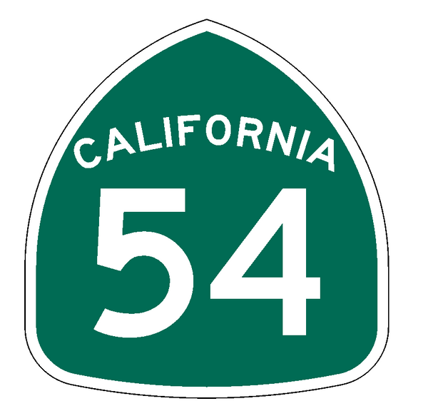 California State Route 54 Sticker Decal R1007 Highway Sign Road Sign ...