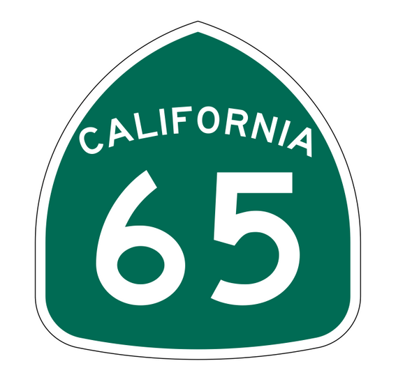 California State Route 65 Sticker Decal R1159 Highway Sign – Winter ...