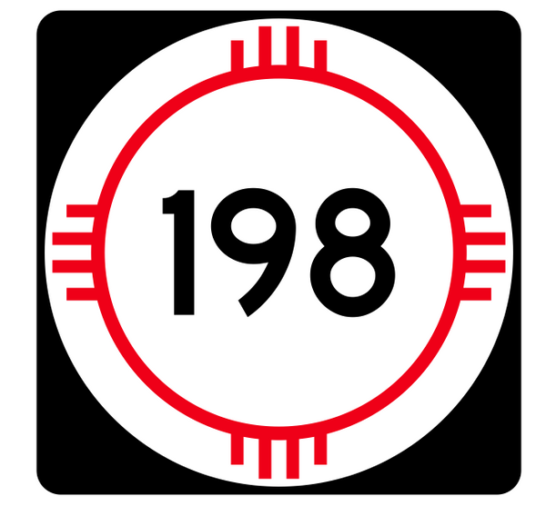 New Mexico State Road 198 Sticker R4165 Highway Sign Road Sign Decal ...