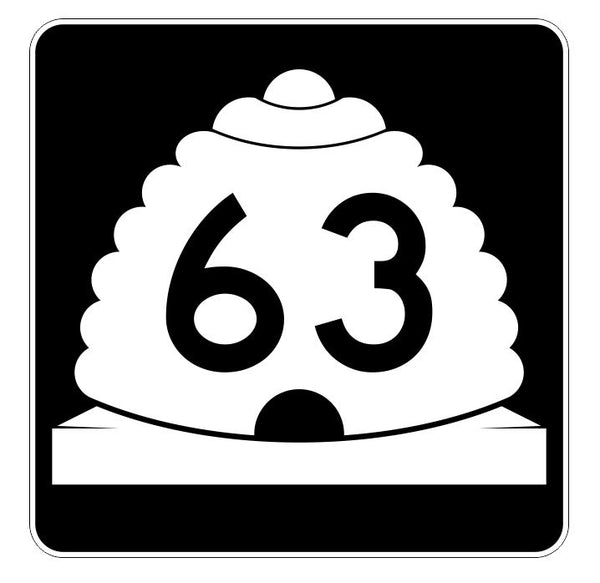 Utah State Highway 63 Sticker Decal R5399 Highway Route Sign – Winter ...
