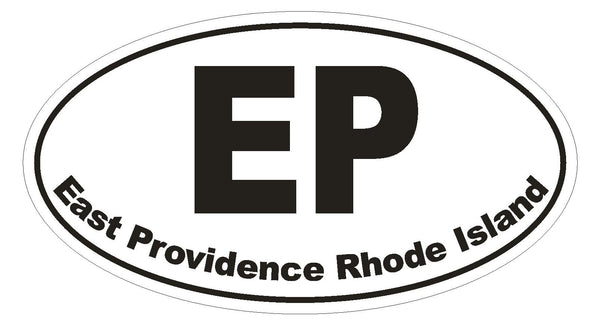 East Providence Rhode Island Oval Bumper Sticker or Helmet Sticker D15 ...