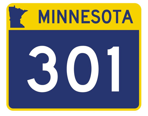 Minnesota State Highway 301 Sticker Decal R5035 Highway Route sign ...