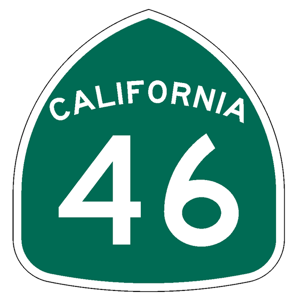 California State Route 46 Sticker Decal R1005 Highway Sign Road Sign ...