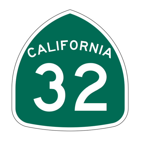 California State Route 32 Sticker Decal R1136 Highway Sign – Winter ...