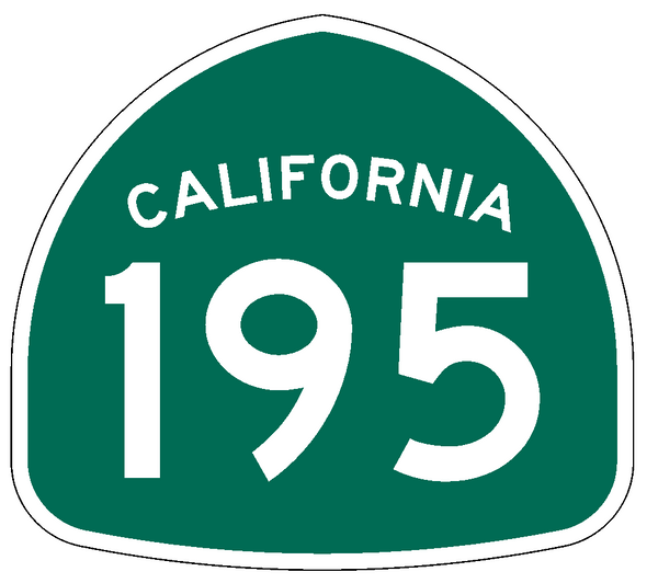 California State Route 195 Sticker Decal R1021 Highway Sign Road Sign ...