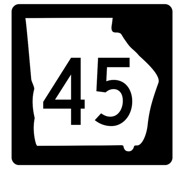 Georgia State Route 45 Sticker R3592 Highway Sign – Winter Park Products