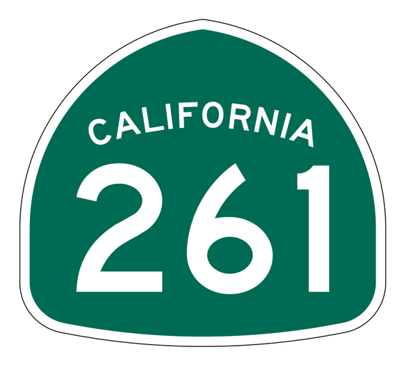 California State Route 261 Sticker Decal R1311 Highway Sign – Winter ...