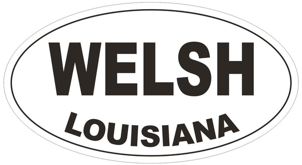 Welsh Louisiana Oval Bumper Sticker or Helmet Sticker D3881 – Winter ...