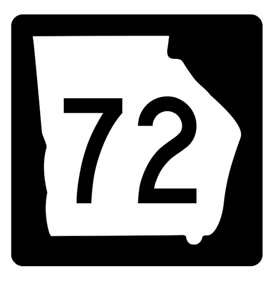 Georgia State Route 72 Sticker R3618 Highway Sign – Winter Park Products